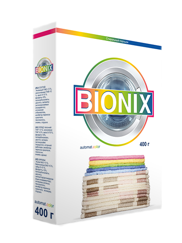Стиральный порошок 400 г BIONIX колор автомат купить в интернет ...