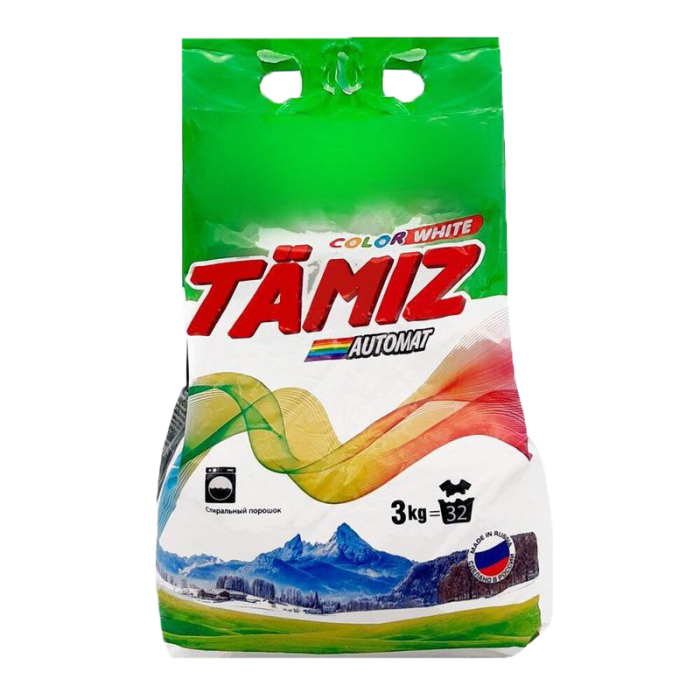 Стиральный порошок 3 кг TAMIZ автомат колор купить в интернет-магазине ...